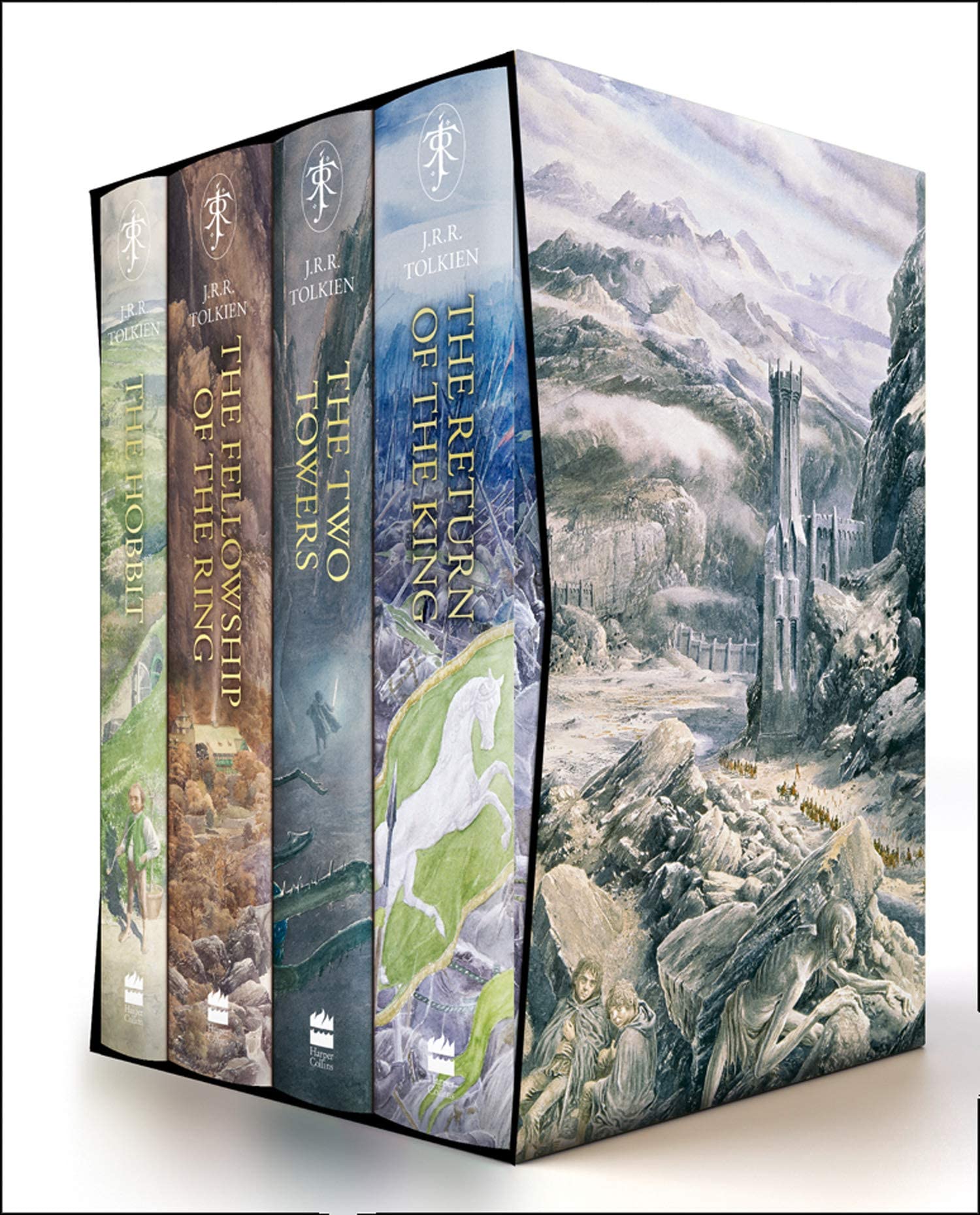 Illustrated The Hobbit & The Lord of the Rings Boxed Set... Tolkien ...